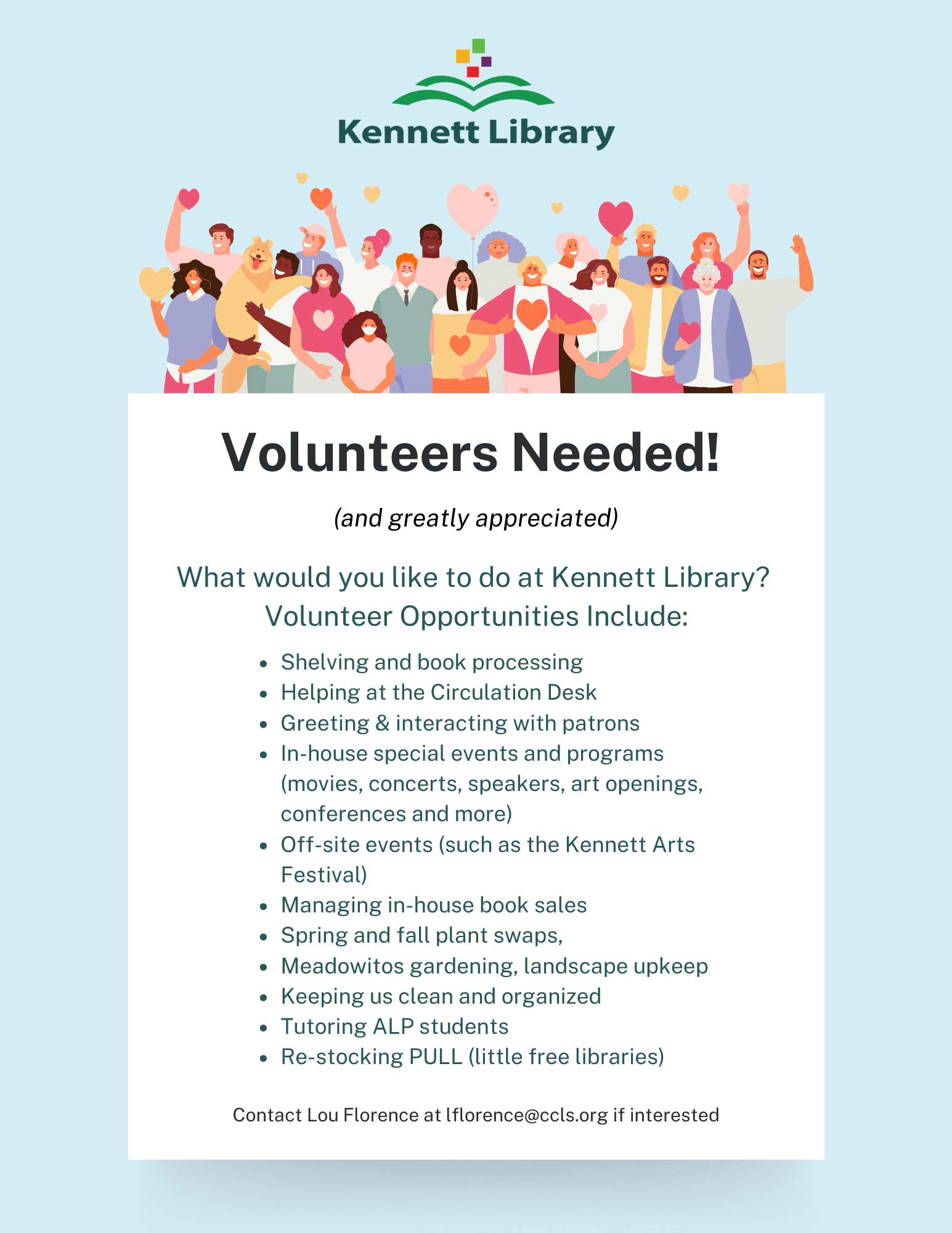 Volunteering – Kennett Library